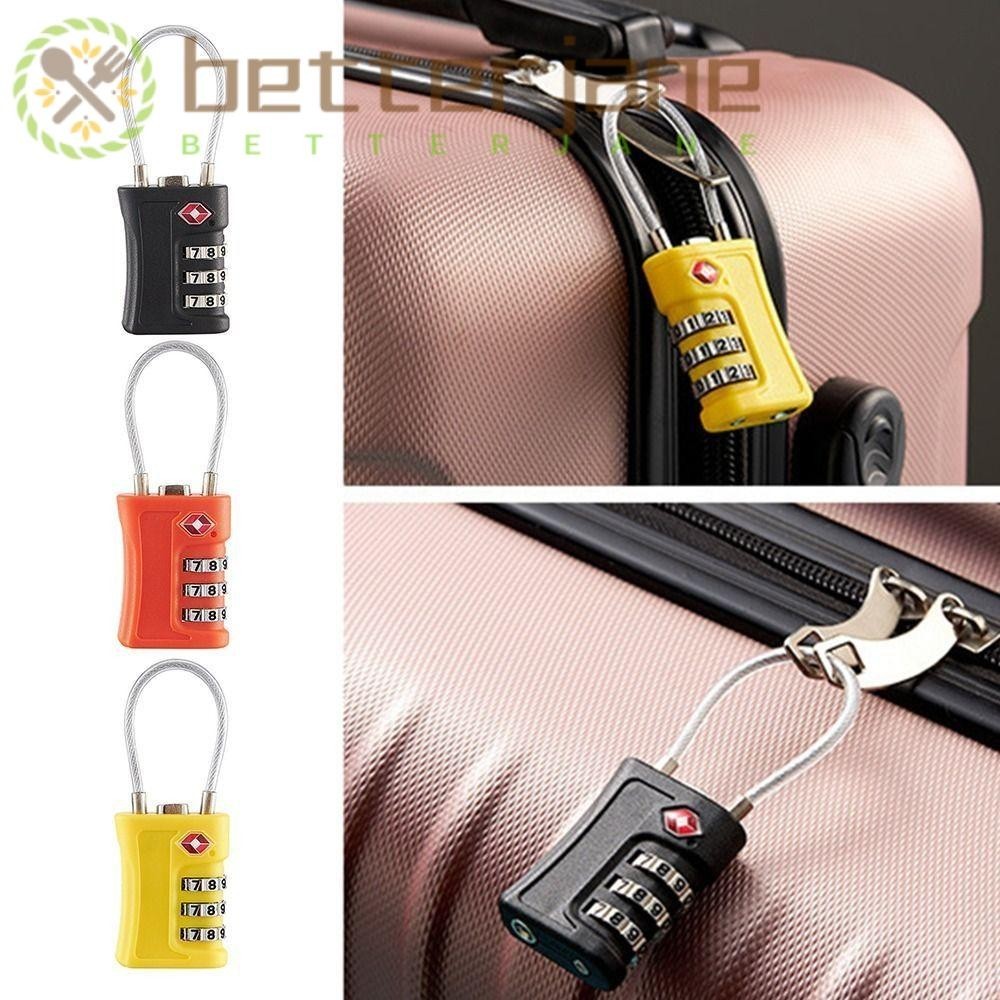 BETTER-JANE Customs Password Lock, Wire Rope Security Tool 3 Digit ...