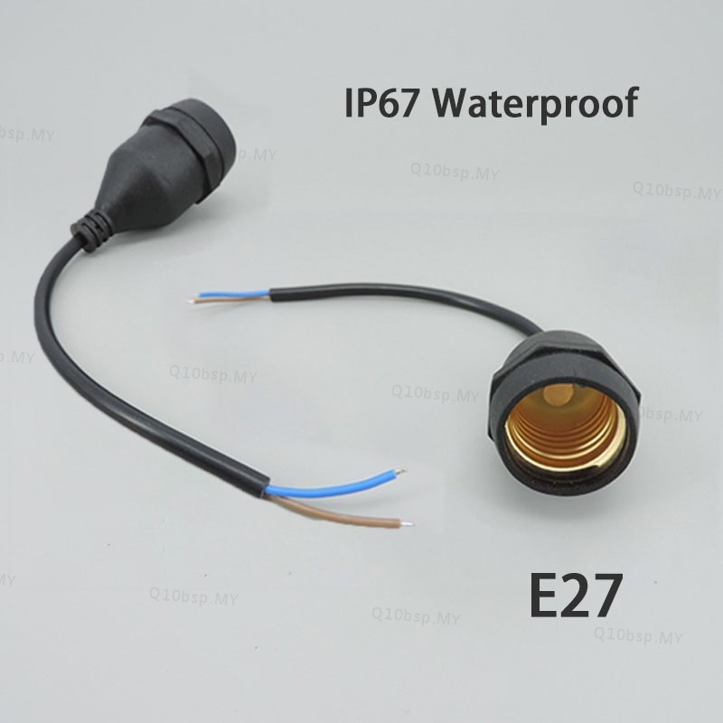 20cm IP67 Waterproof LED light Wire with Lamp base black Holder Outdoor ...