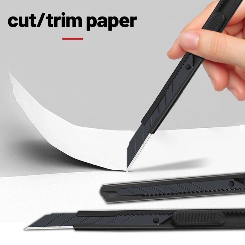 Black Blade Cutter 30° Blade With 9mm Black Steel Blade Pisau Tolak ...