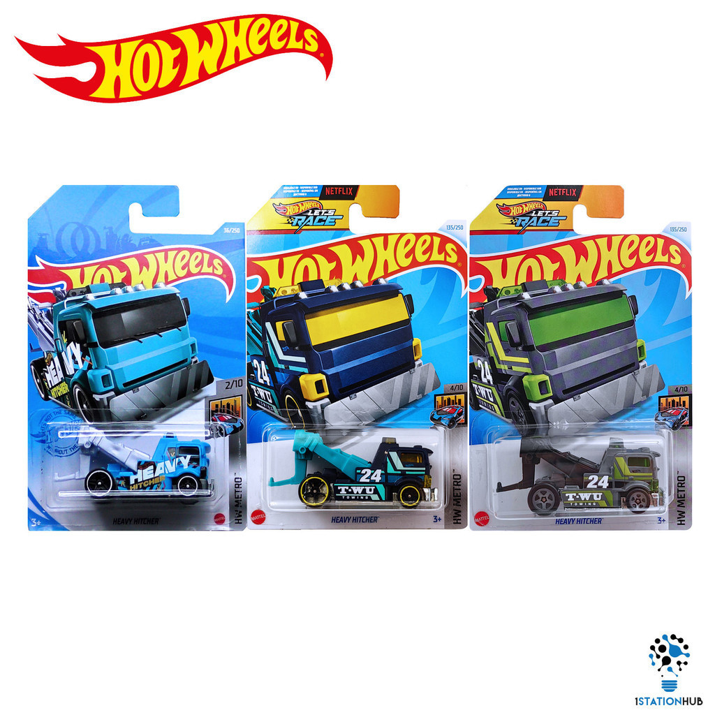 Hot Wheels HW METRO Heavy Hitcher | Tow Truck Car Collector Kids Toys ...