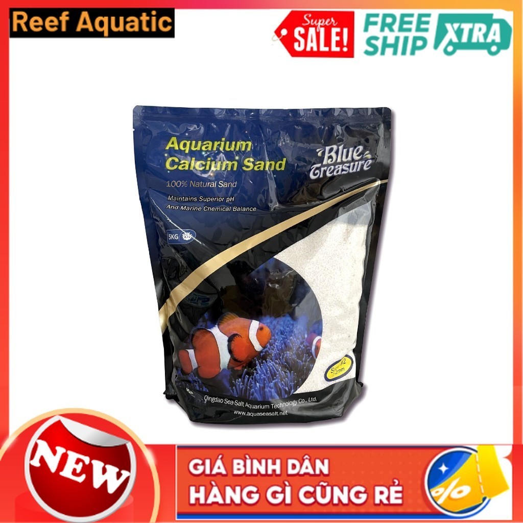 Base sand for marine aquariums and Blue Treasure coral tanks ...