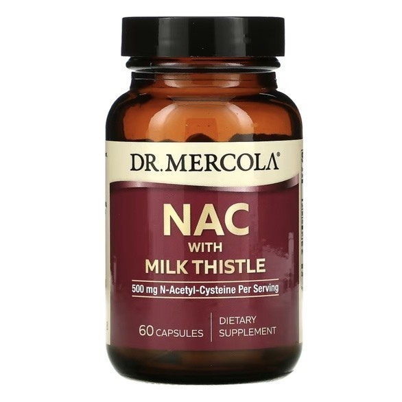 Dr. Mercola, NAC with Milk Thistle, 500 mg, 60 Capsules | Shopee Malaysia