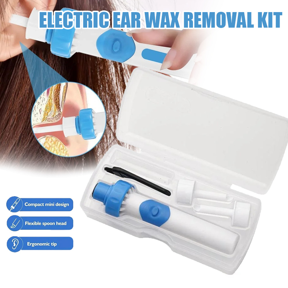Electric Ear Wax Removal Kit Ear Cleaner Portable Automatic Electric ...