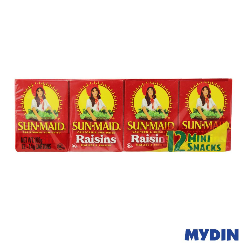 Sun-Maid Natural Raisins Mini Snacks (12's x 14g) | Shopee Malaysia