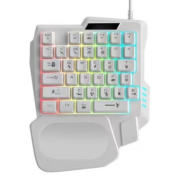 One-handed Keyboard Colorful Machinery 35-Key Matching Mobile Phone ...