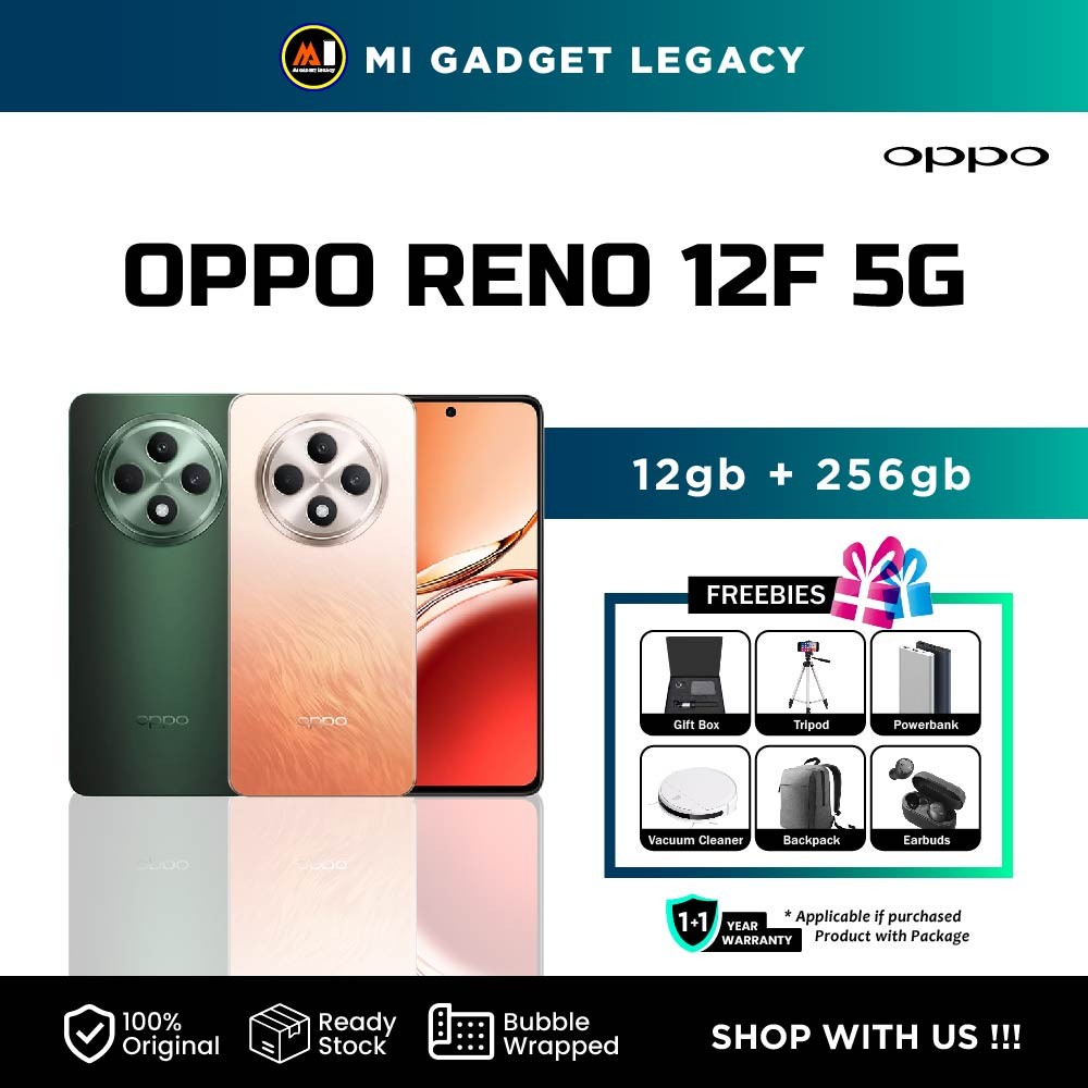 OPPO Reno 12F 5G [12GB RAM 256GB ROM] - Original OPPO Malaysia | Shopee ...