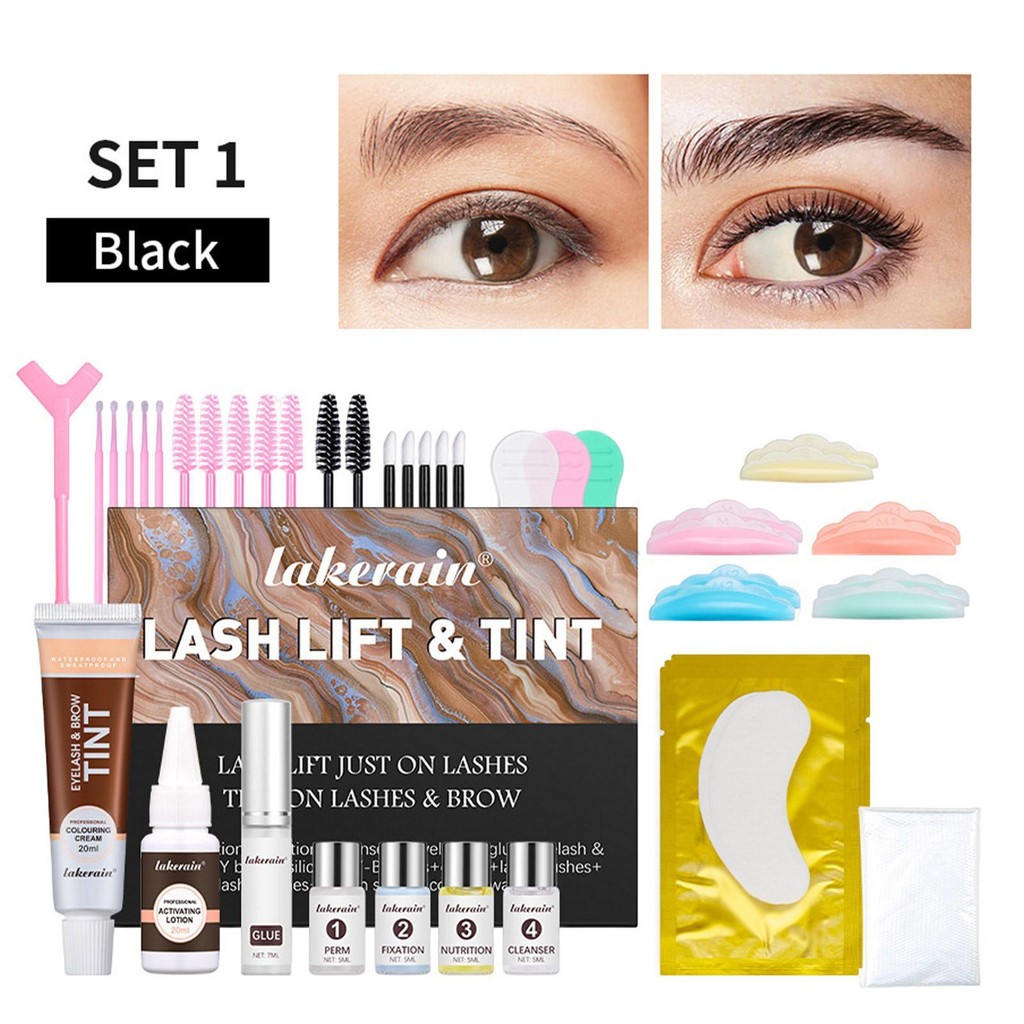 Lash Lift Kit 2 in 1 Eyelash Curling Lash Extension Set Semi-Permanent ...