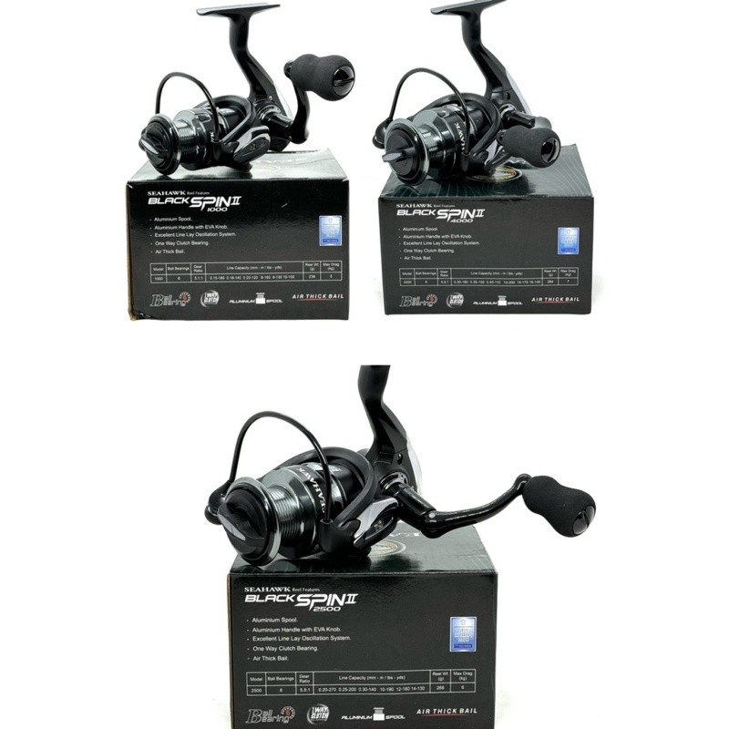 SEAHAWK BLACK SPIN II SPINNING REEL 🔥Ready Stock🔥 100% Original🔥 ...