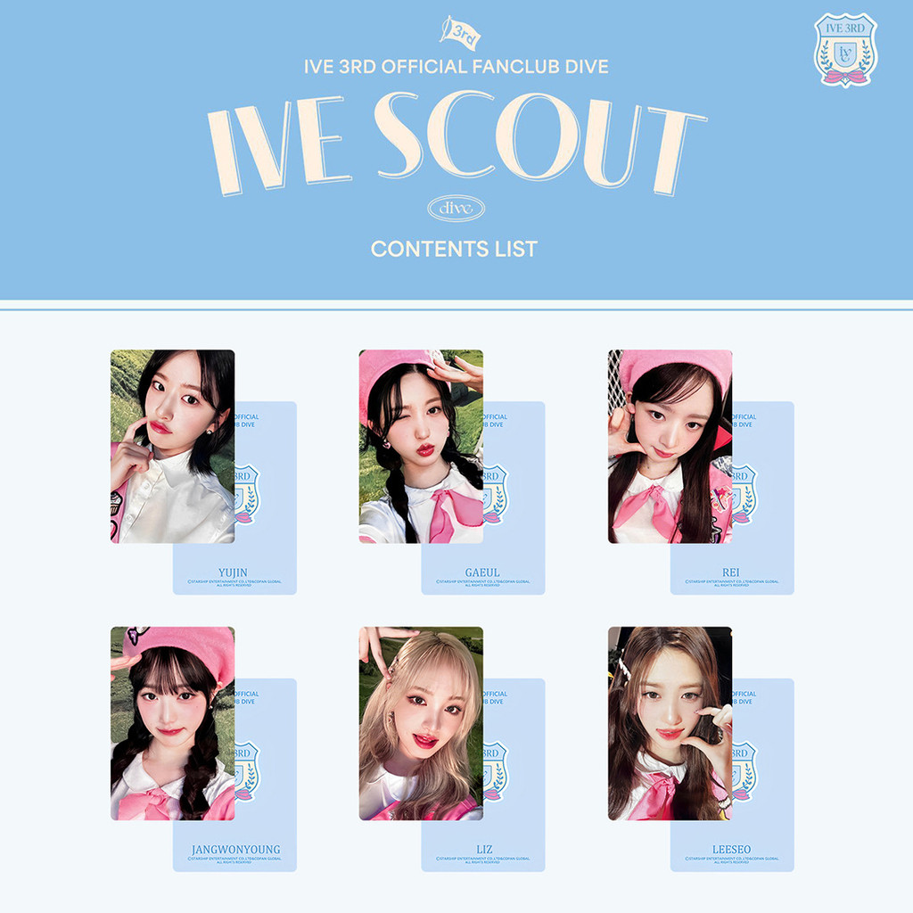 1-18pcs IVE SCOUT JAPAN 3ED OFFICIAL FANCLUB DIVE Photocard ALIVE WONYOUG SWITCH Lomo Cards REI ...