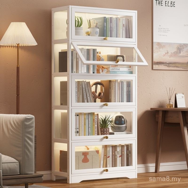 Rak buku, lantai, tahan debu, bilik tidur rak, kayu pepejal, rak buku ...