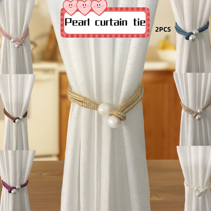 (2PCS)Curtain binding rope creative pearl binding rope | Shopee Malaysia