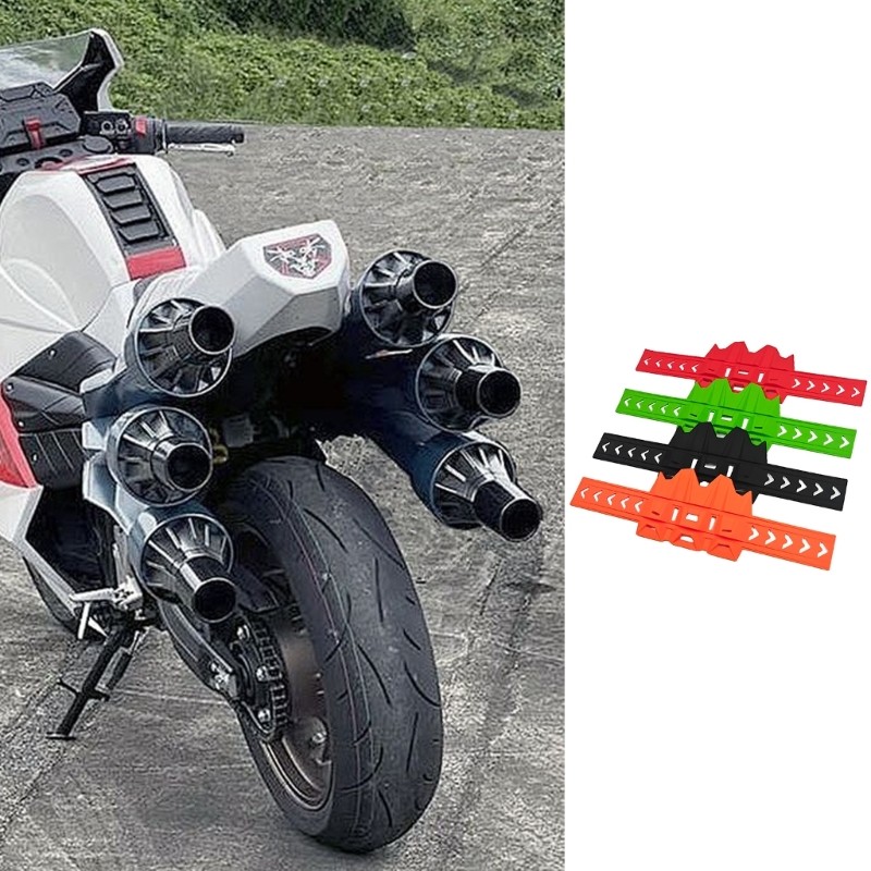 W* Protector Guard Tailpipe Exhaust Cover for Pit Dirt Bike Motocross Exhaust Heat Shield Cover ...