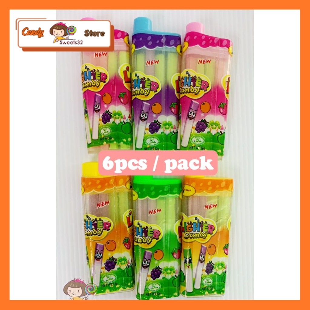 [ 6pcs ] Lighter Candy Alibaba Fruit Flavour 打火机糖果 | Shopee Malaysia