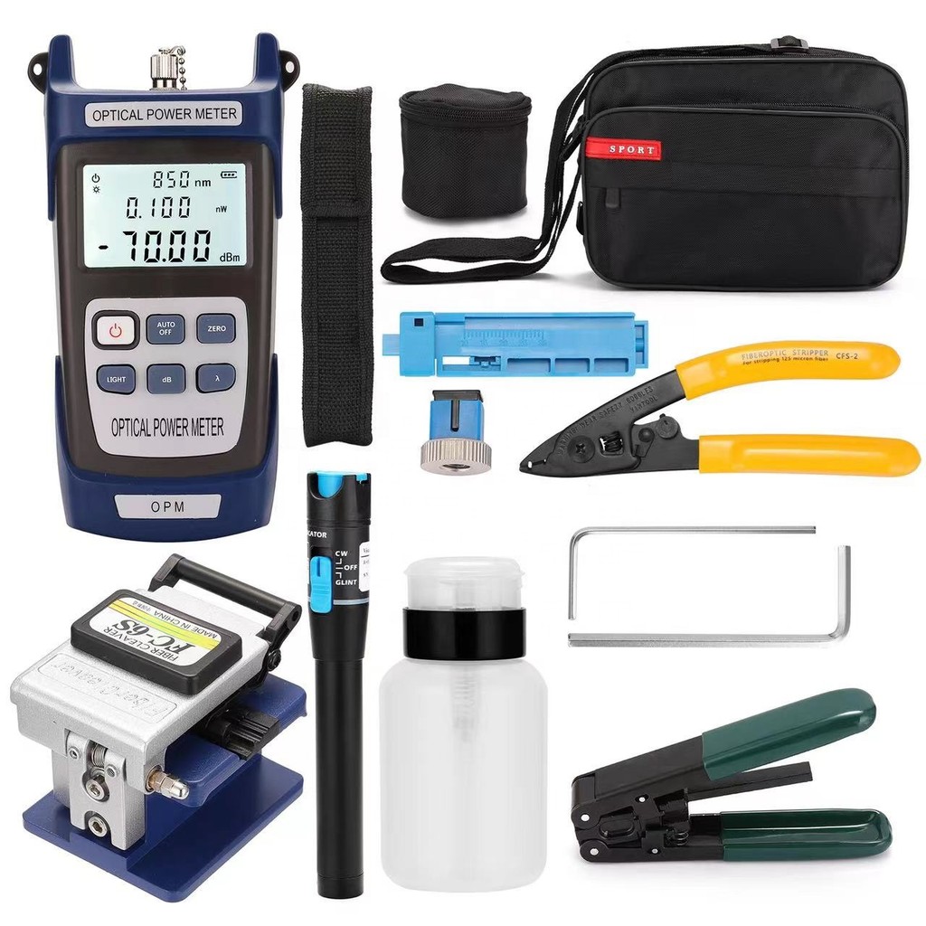 Ftth Tool Fiber Optic Fiber Optic Tools Kit OPM cleaver Ftth Kit ...
