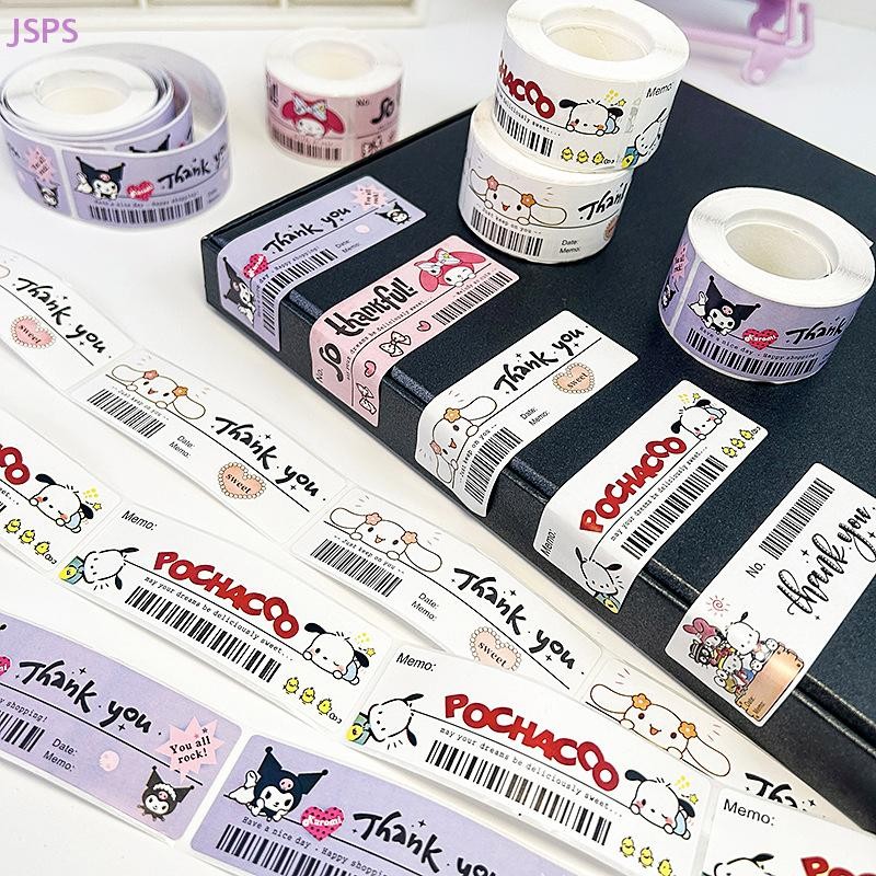 JSPS 120Pcs/roll DIY Decoration Sanrio Receipt Sticker Cartoon Seal ...