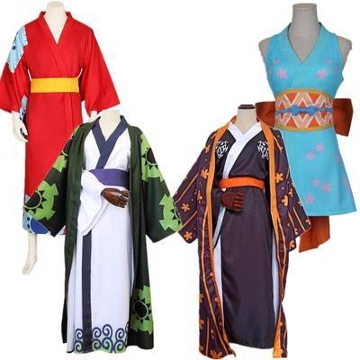 One Piece Wano Country Nami/Luffy/Zoro cos Costume Halloween Costume ...