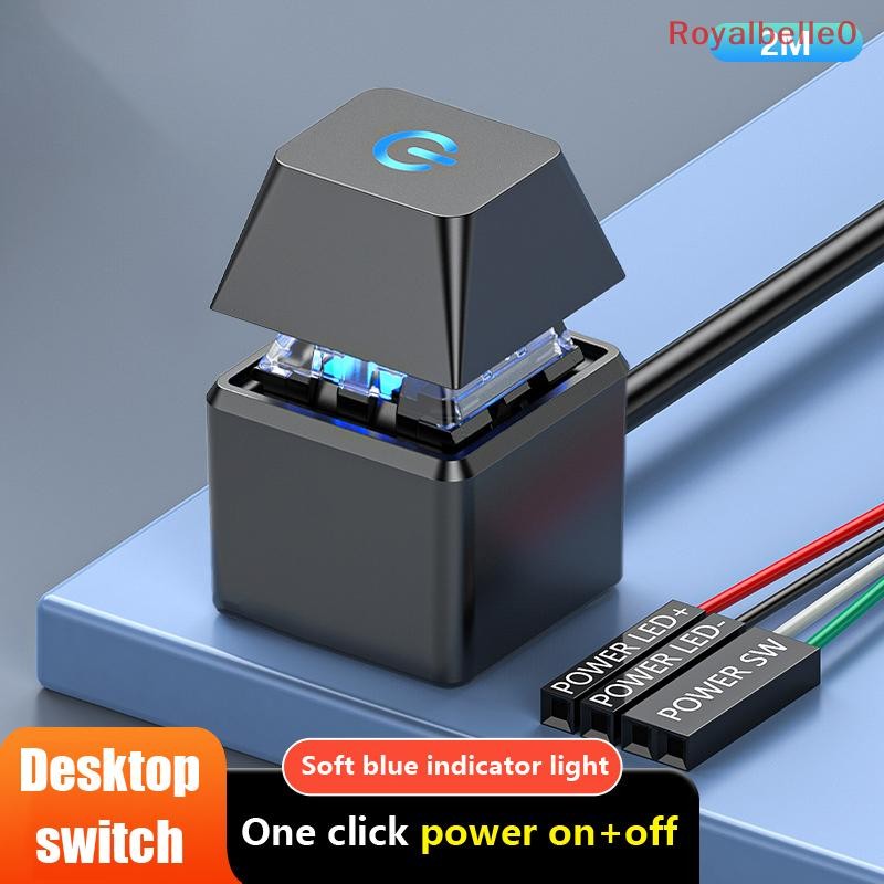 {Royalbelle0} 2 Meters LED Light Computer Desktop Power Switch PC ...