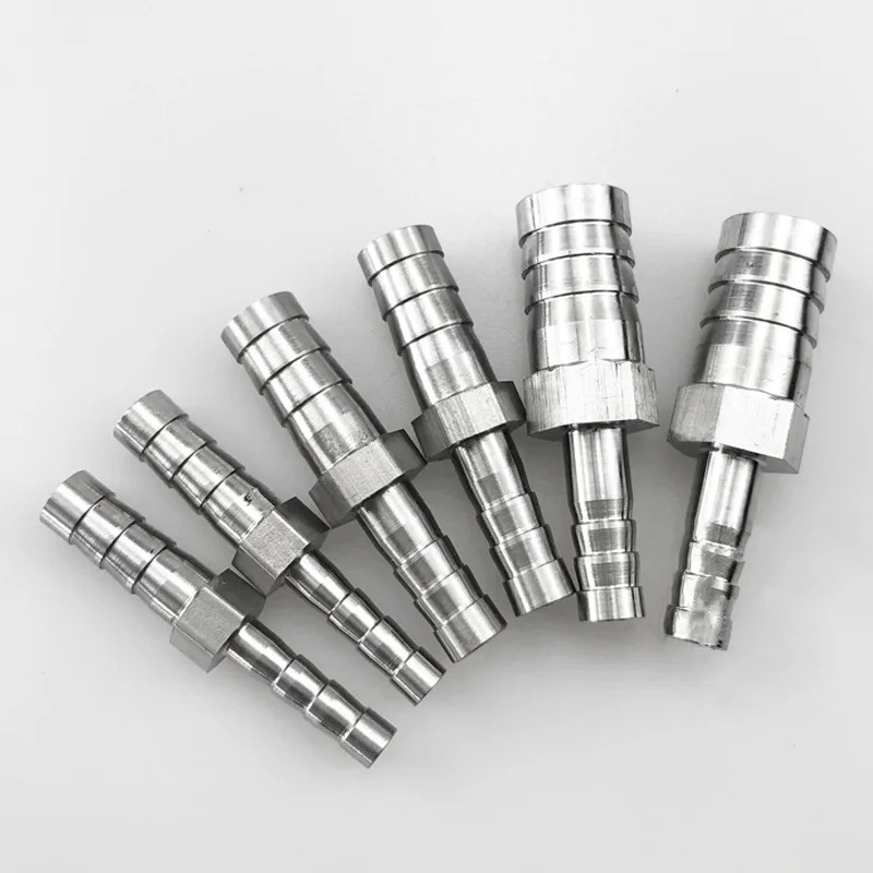 304 Stainless Steel 2-Way Barbed Pipe Fitting Reducer/Equal Connector ...