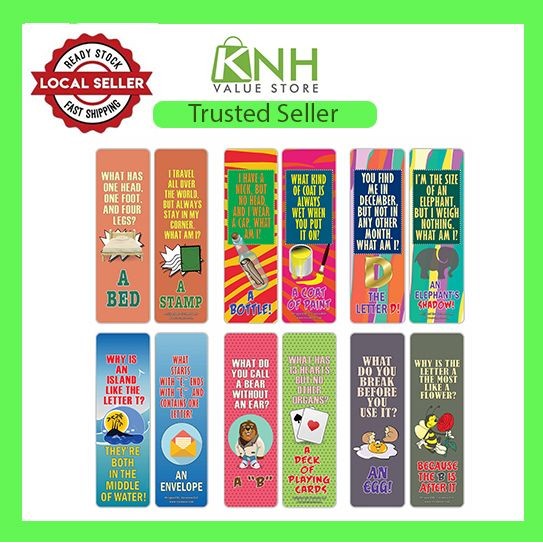 Funny Riddle Puns Jokes Bookmarks (6-Pack) | Shopee Malaysia