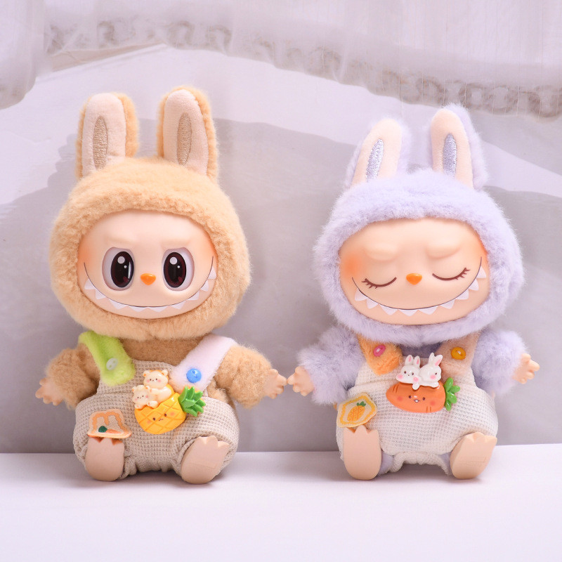Labubu V2 Clothes 17cm Mini Plush Doll'S Clothes Outfit Accessories For ...
