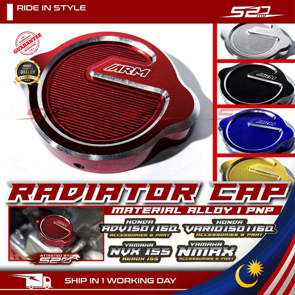 Radiator Cap NMAX NVX 155 VARIO 125 150 160 CLICK ADV 150 160 CNC ...