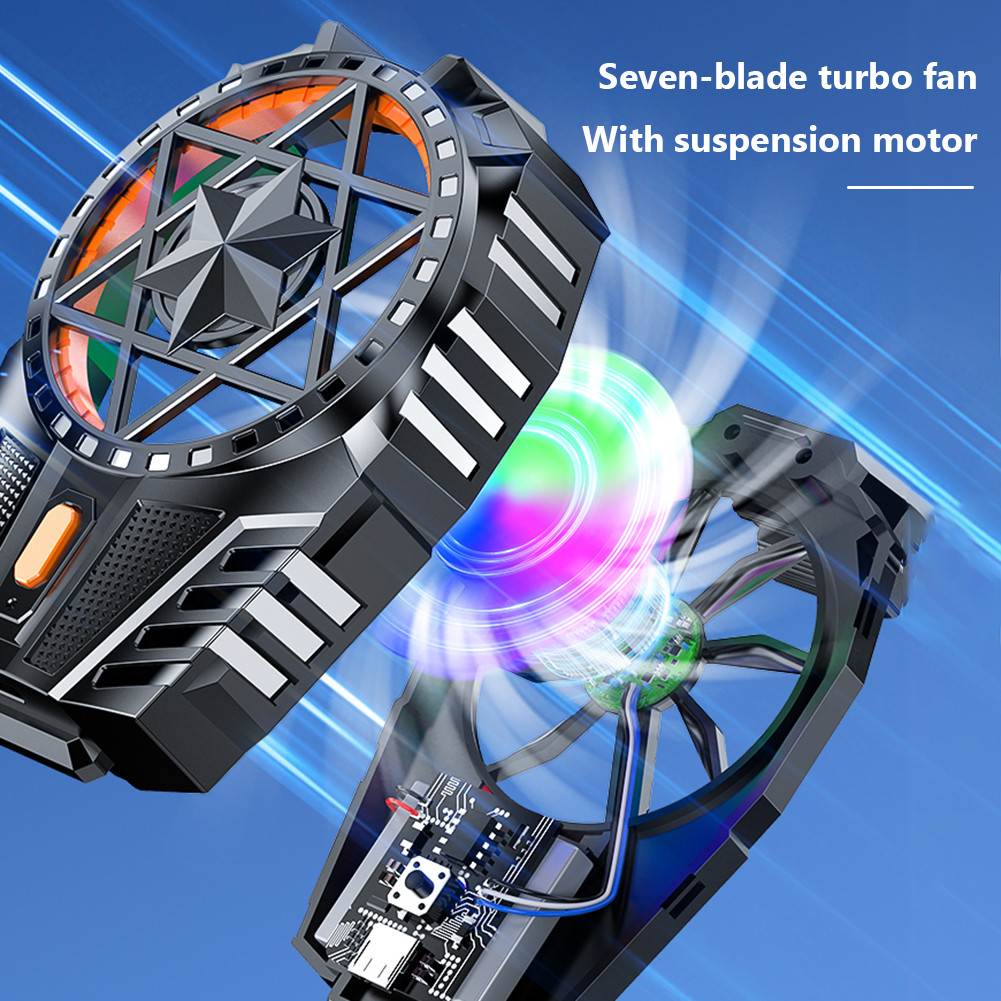 Mobile Phone Radiator 3 Speed Adjustable Portable Game Cooler Esports ...