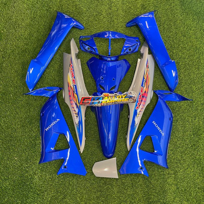 COVERSET WAVE100R ORI THAILAND BIRU SILVER LIMITED COLOUR DARI THAI 🔥 ...