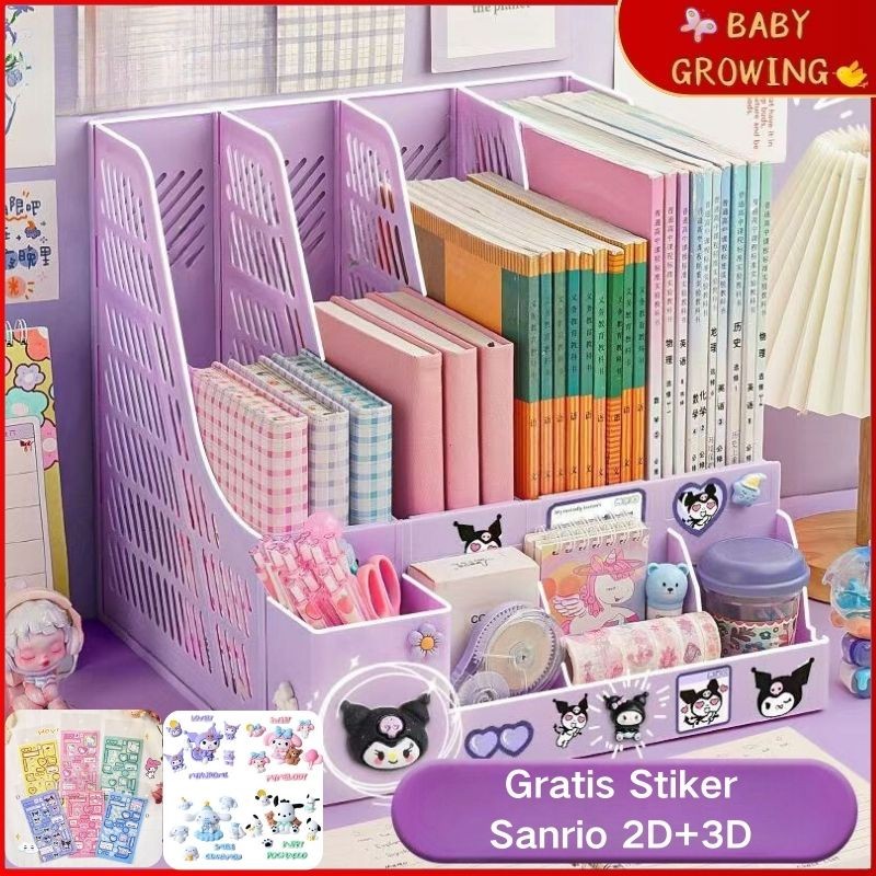 Sanrio Desktop Organizer File Organizer Bookshelf Ins Divider ...
