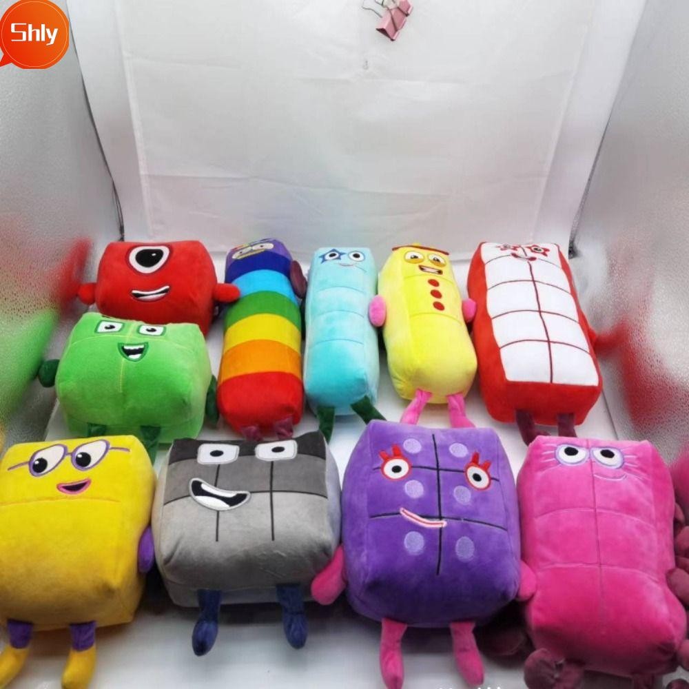 SHLY Numberblocks Plush Toy, Cartoon Decoration Stuffed Toys, Digital ...
