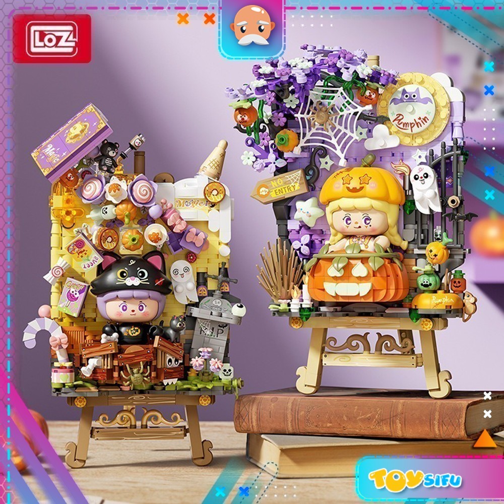 LOZ IDEAS Mini Block 4115 4116 Halloween Three Dimensional Painting ...