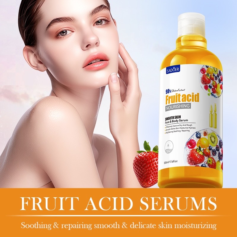 SADOER Fruit Acid Serum For Face & Body 500ml, Fruit Acid Nourishing To ...