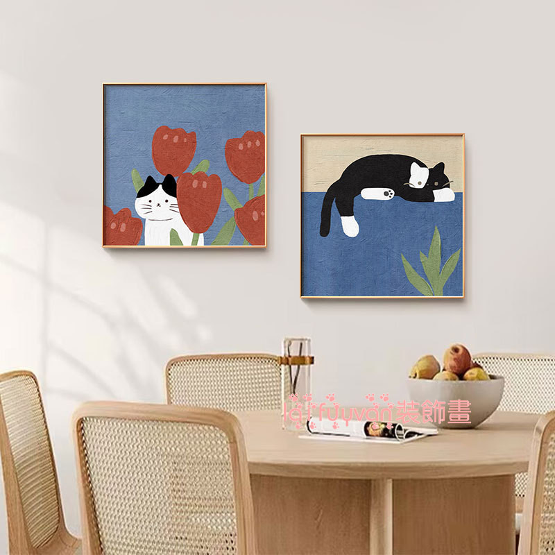 Nordic Decorative Paintings Solid Wood Inner Frame Paintings ins Style ...