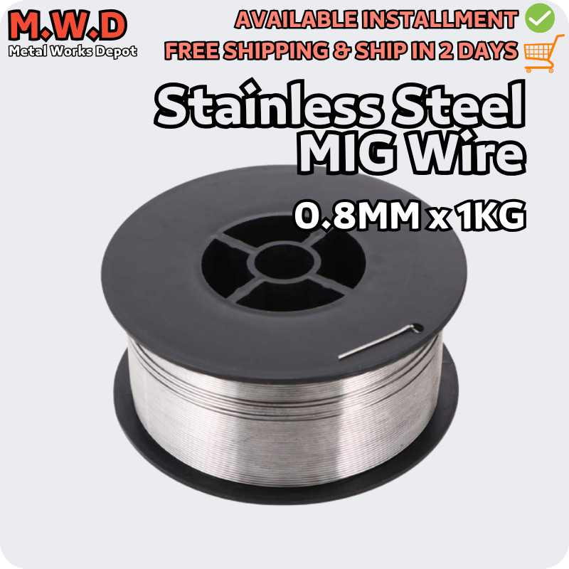 Stainless Steel MIG Wire 0.8mm x 1KG Gasless Flux-Cored | Shopee Malaysia