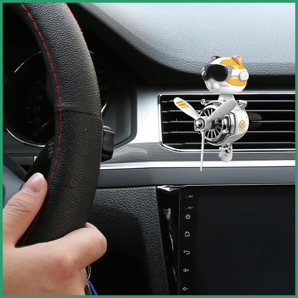Airplane Car Air Freshener Cute Cartoon Pilot Car Vent Clips Automative ...