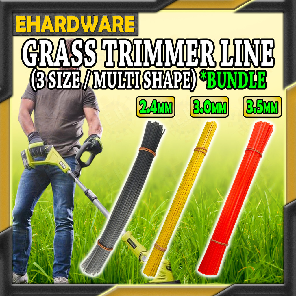 Tali Mesin Rumput GRASS CUTTER TRIMMER LINE / Heavy Duty Triangle ...
