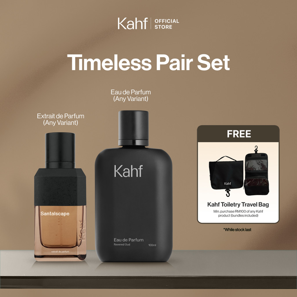 Timeless Pair Set - Kahf Extrait de Parfum + Eau de Parfum | Shopee Malaysia