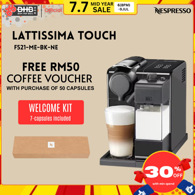 Nespresso F521-ME-BK-NE Lattissima Touch Fully Automatic Capsule ...