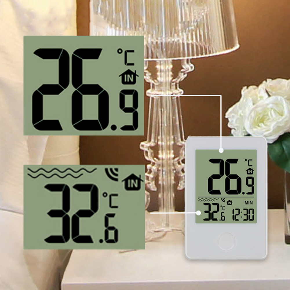 Floating Water Thermometer with Indoor Temperature Humidity Monitor ...