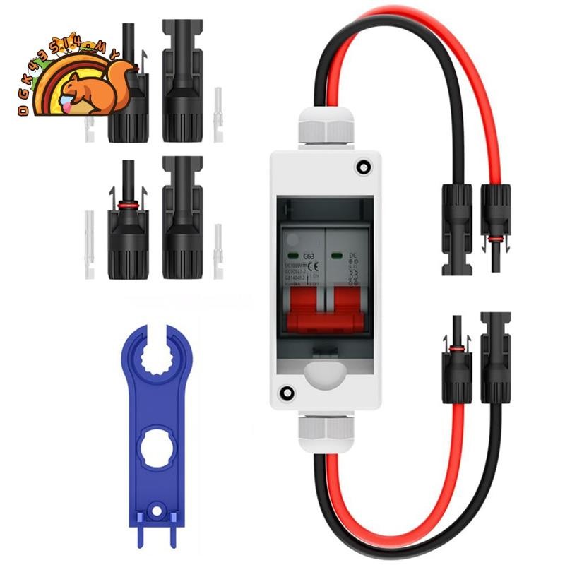 Solar Panel Disconnect Switch, 63A DC 1000V Breaker Box PV Disconnect ...