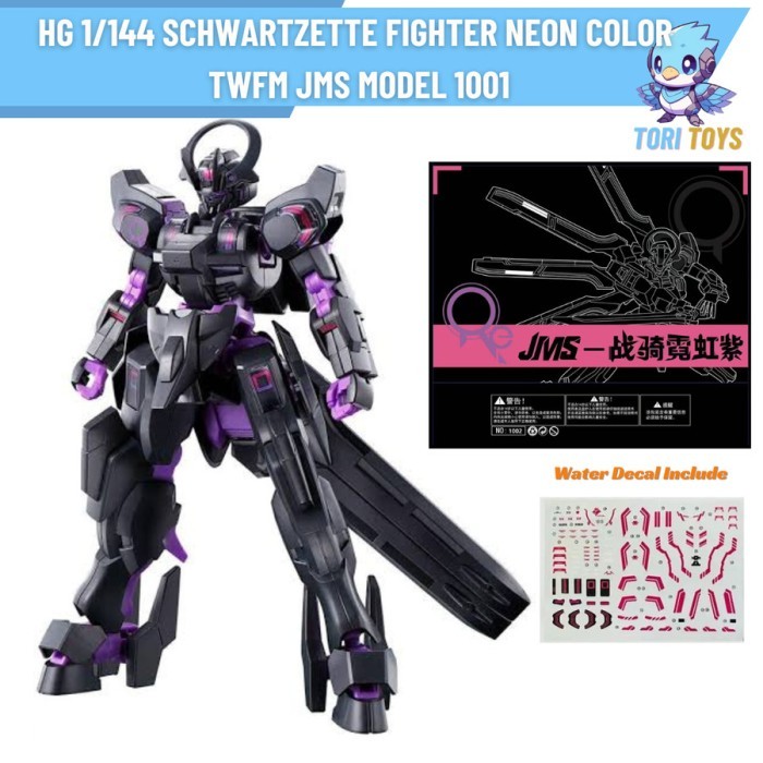 Hg 1 144 Schwarzette Fighter Neon Version Witch From Mercury Jms Robot 