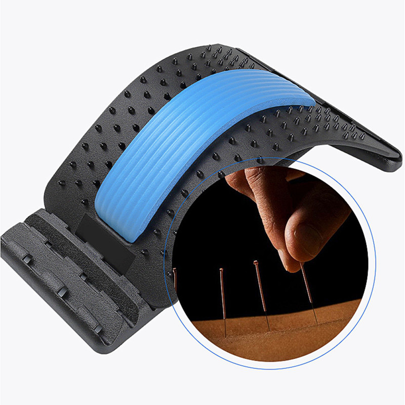 Batik Back Stretcher Multi-Level Adjustable Lying Massager Waist Neck ...