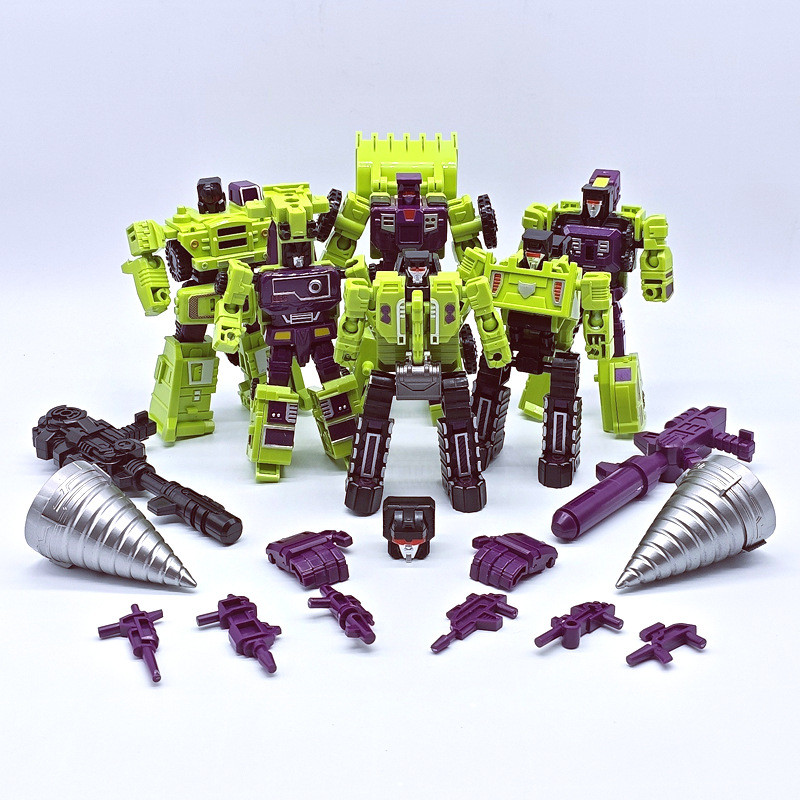 ST10 6in1 Devastator Deformation Robot Toy Ko GT Scraper Toy King Kong ...