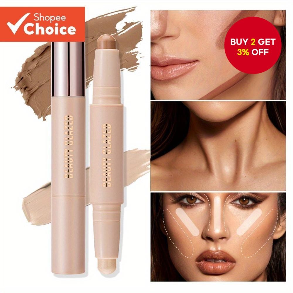 BEAUTY GLAZED Double Head Highlighter and Contour Long-lasting ...