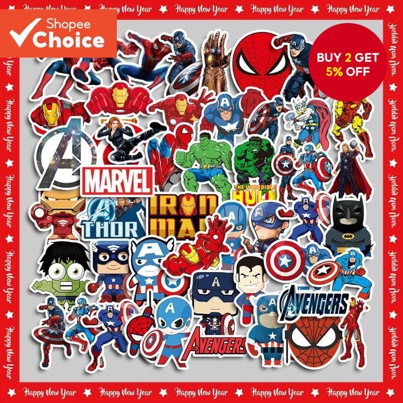 50PCS Kawaii Character Stickers - Waterproof Vinyl Decals for Laptop ...