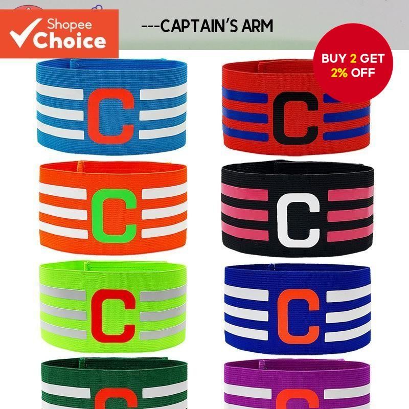 Captain's Armband for Football, Elastic Magic Sticker, C-Shaped Logo ...