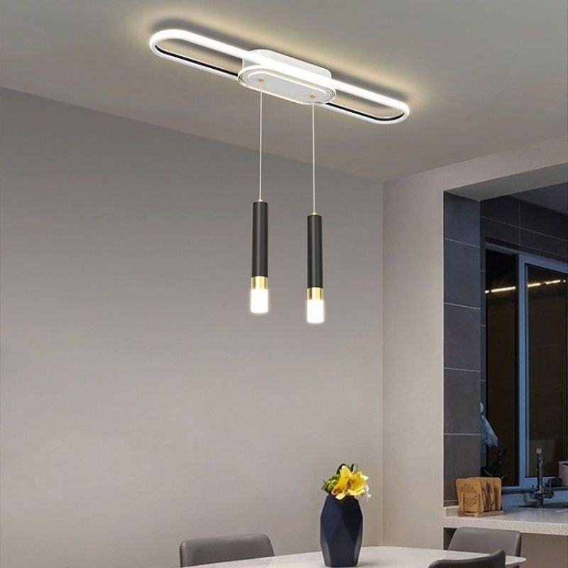 Nordic Minimalist Long Strip Spotlight Track Light Led Ceiling Light ...