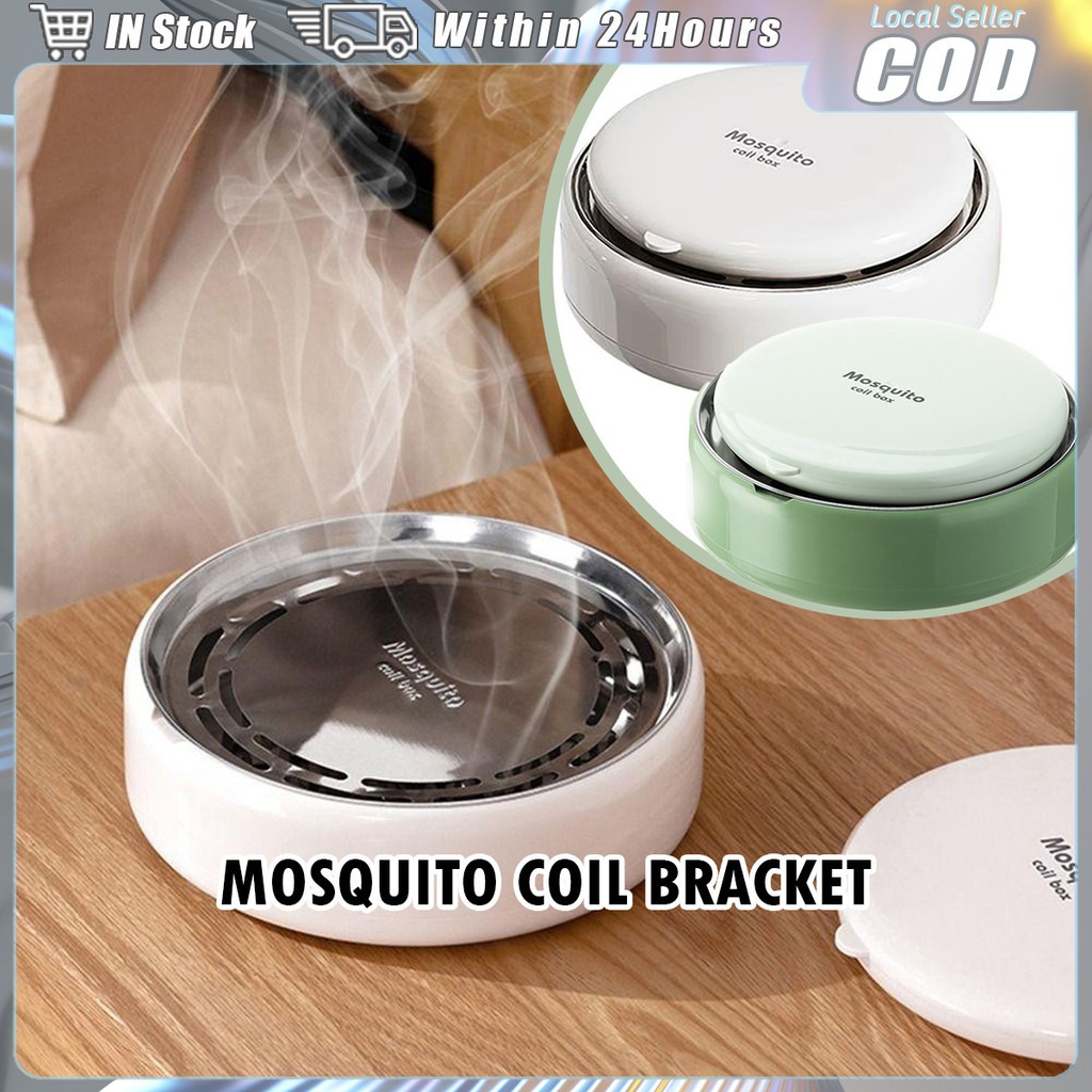 Safety Design Mosquito Coil Container Including Holder And Container ...
