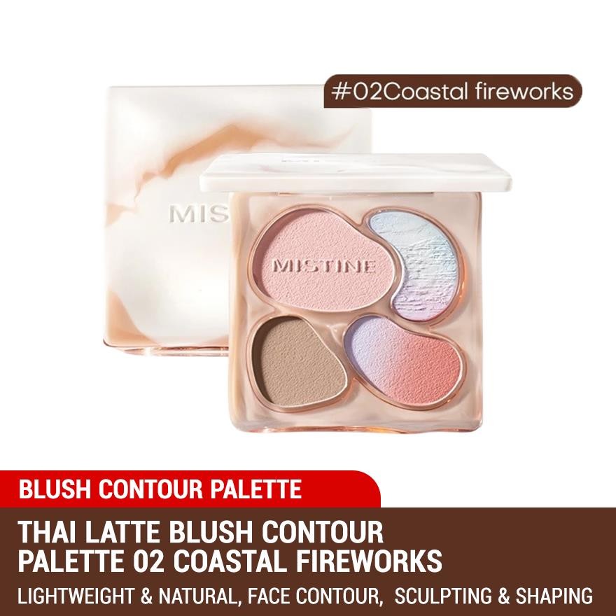 MISTINE Thai Latte Blush Contour Palette 02 | Shopee Malaysia