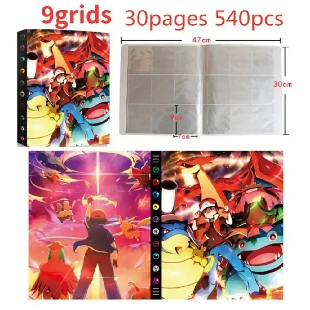 Kartun 9 Poket 540 Kad Pokemon Buku Album Peta Anime Permainan Kad ...