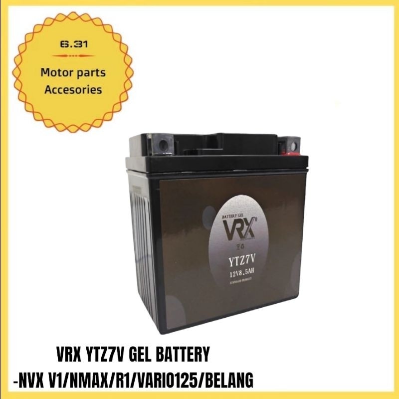 ORIGINAL VRX YTZ7V BATTERY GEL NVX V1 NMAX NMAX155 R1 HONDA VARIO125 ...